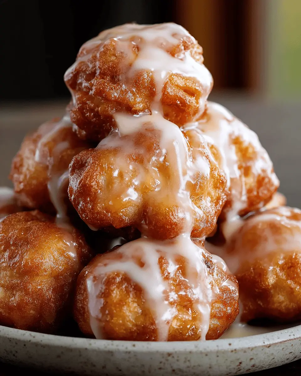 mini cinnamon apple fritters