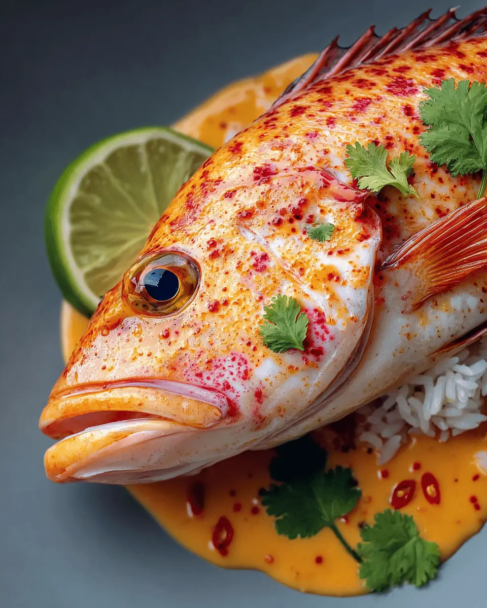 Tropical Grouper with Spicy Coconut-Ginger Sauce