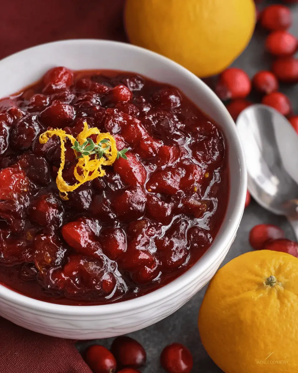 easy homemade cranberry orange sauce