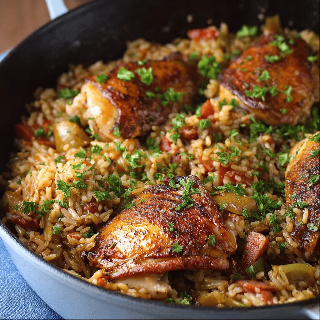 one pot chicken and dirty rice