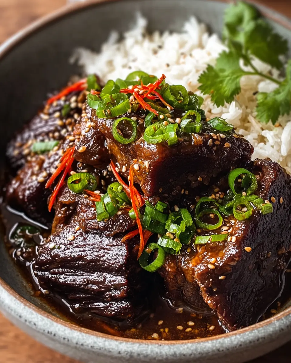 Ginger-Braised Asian Beef Cheeks